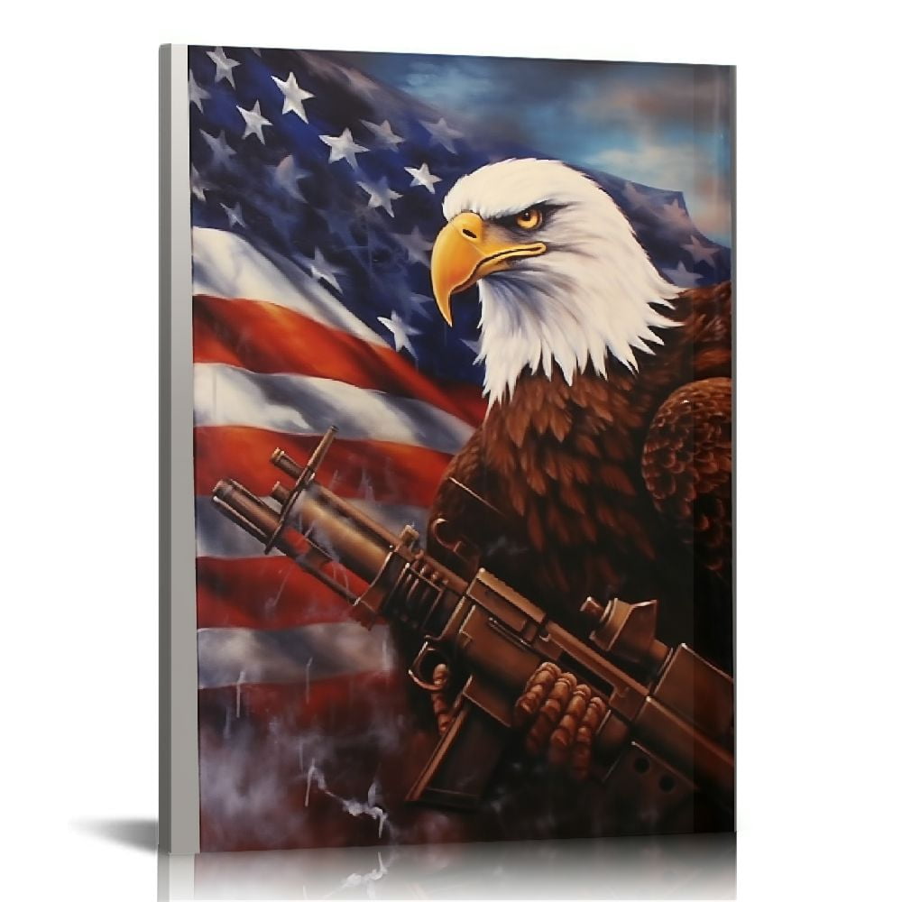 Nawypu Hawk Wildlife Canvas Wall Art Bird Animals Wall Decor for ...