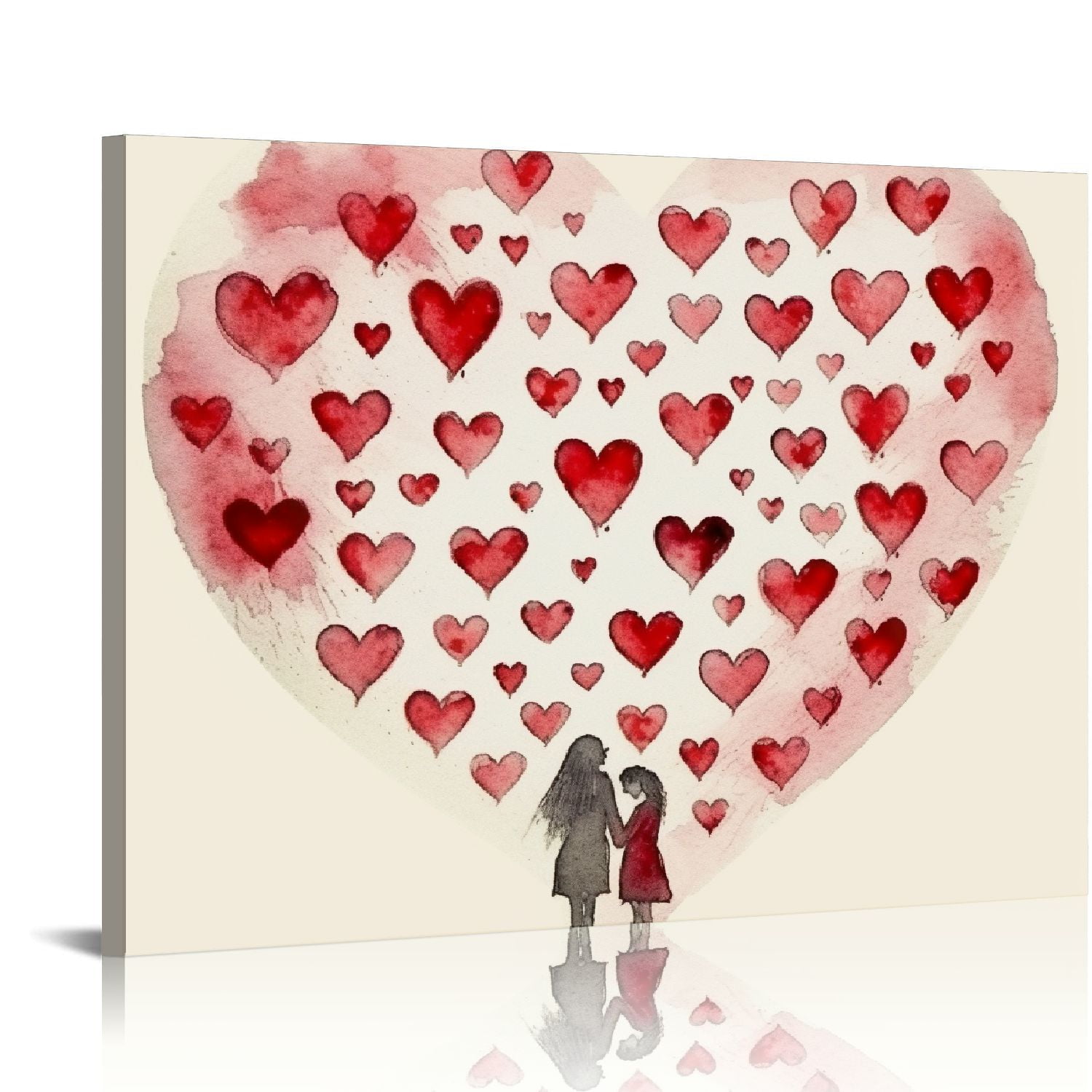 Awypu Heart Poster - Heart Shapes Print - Love Art - Valentine Art ...