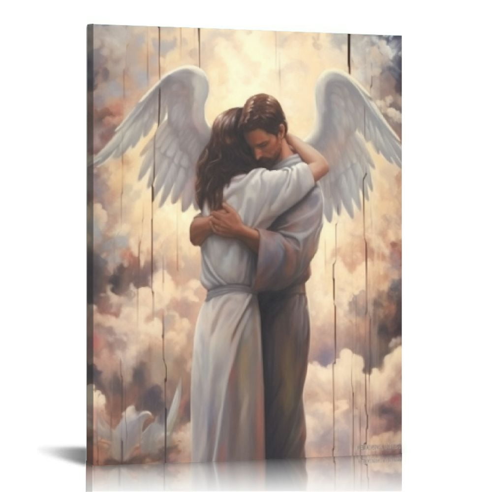 Nawypu Heaven Painting Canvas Prints Wall Art, Holy spirit, White dove ...