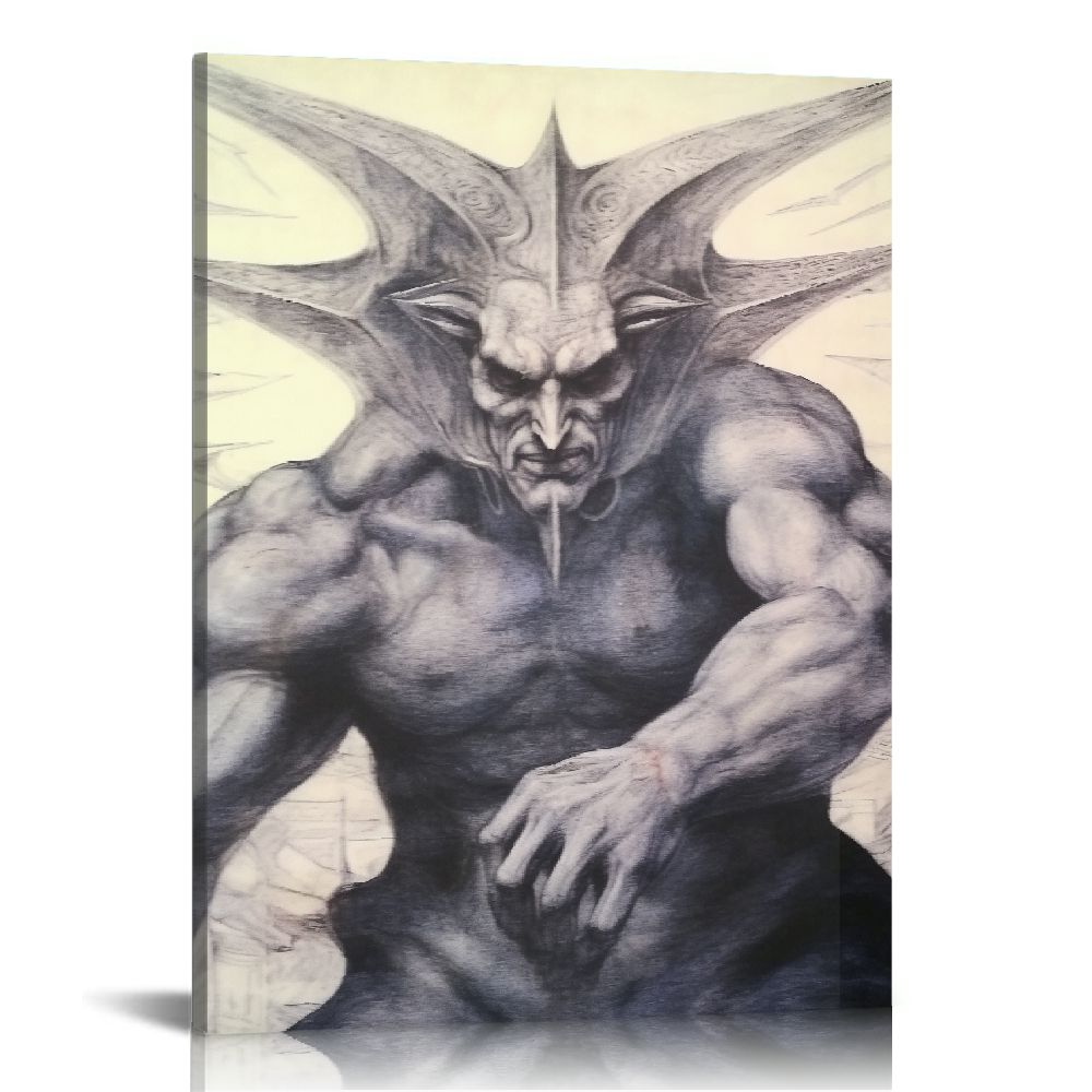 Nawypu Hell, Canto 34 Lucifer Art Canvas Canvas Art Poster and Wall Art ...