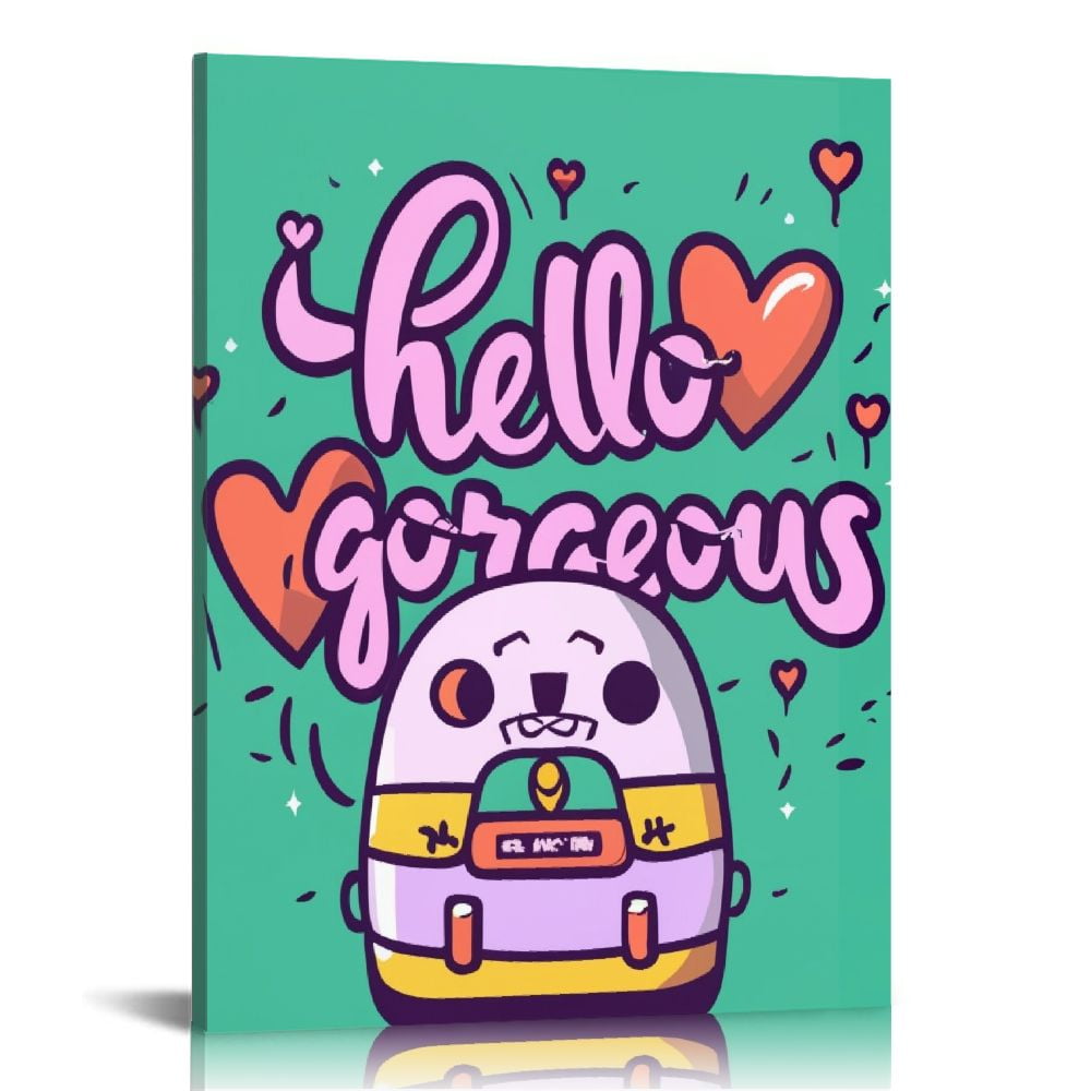 Nawypu Hello Gorgeous Sign Metal Wall Decor Black Modern Beautiful ...