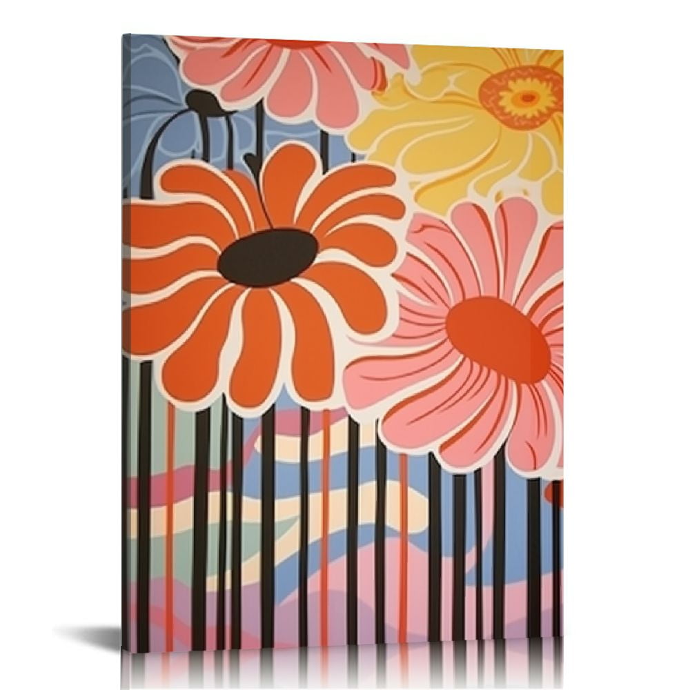 Nawypu Henri Matisse Prints Wall Art Orange Flower Canvas Wall Decor ...