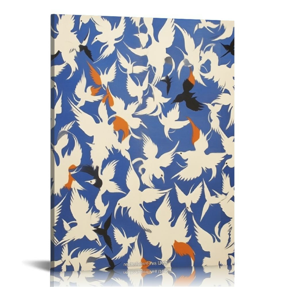 Nawypu Henri Matisse Wall Art Blue Bird Pictures Wall Decor Blue ...