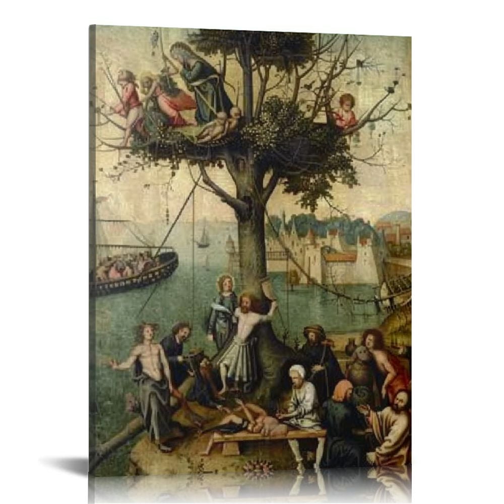 Nawypu Hieronymus Bosch Ship of Fools Poster Wall Artwork for Hallway ...