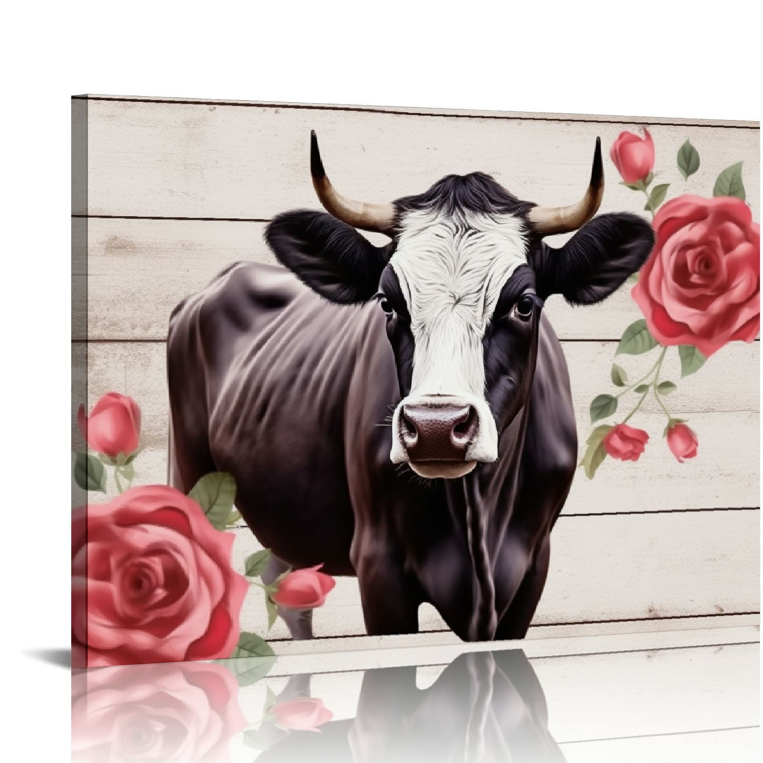 Nawypu Highland Cow Wall Art Farm Decor Picture Canvas Posters Print Modern Artwork Cute Funny ...