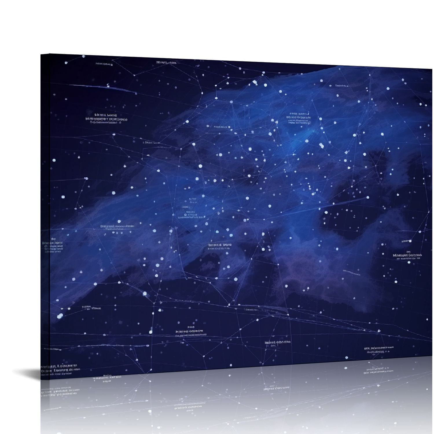 Nawypu Highly Detailed Equatorial Star Map Poster - Constellations with ...