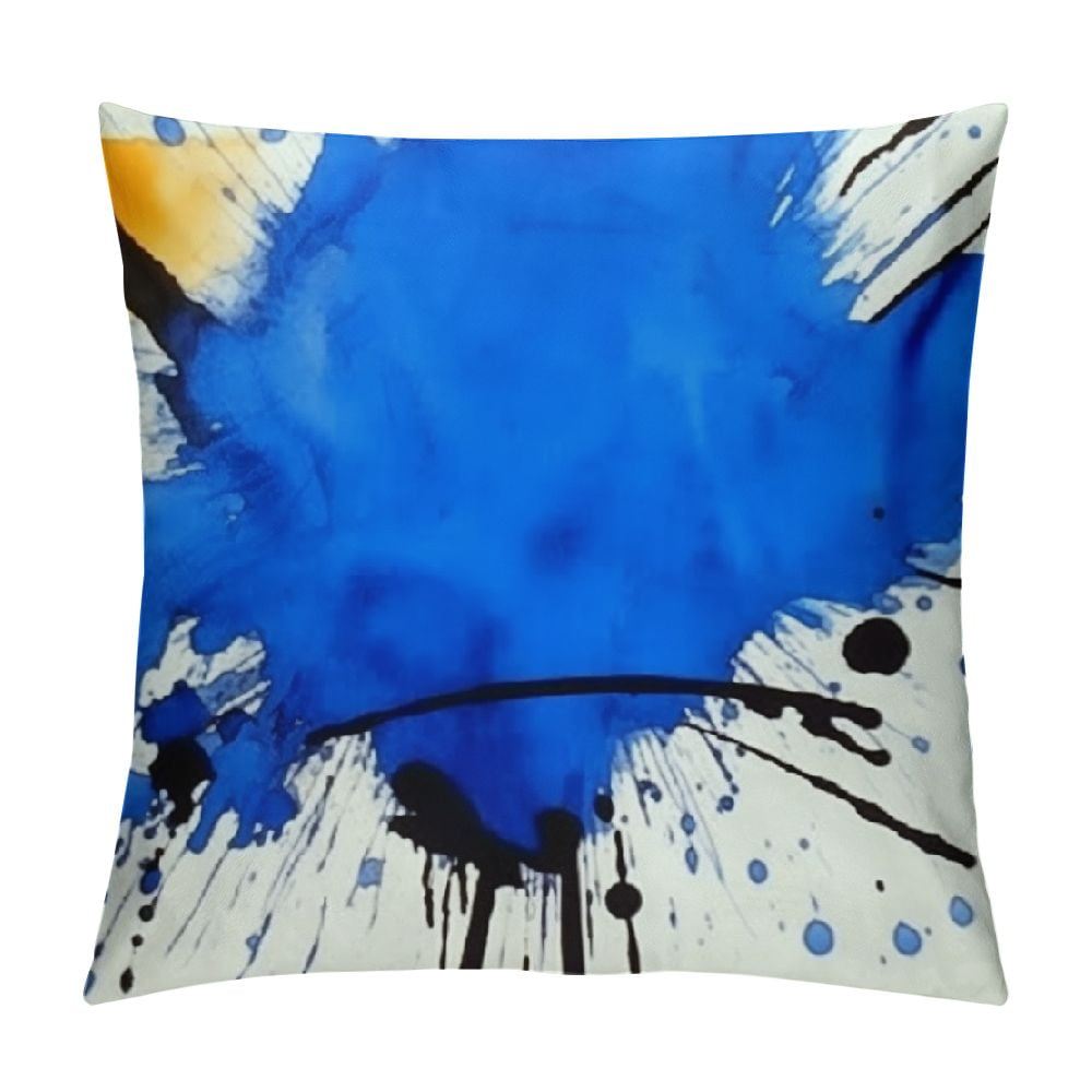 Nawypu Holiday Throw Pillow Covers Whale Watercolor Water Ocean Tail ...