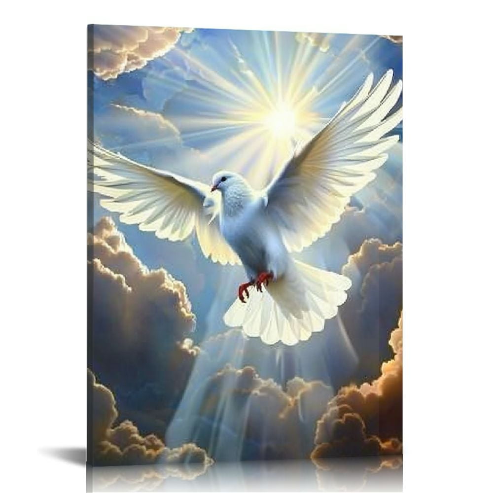 Nawypu Holy Spirit Dove Poster Canvas Wall Art Printing Picture Modern ...