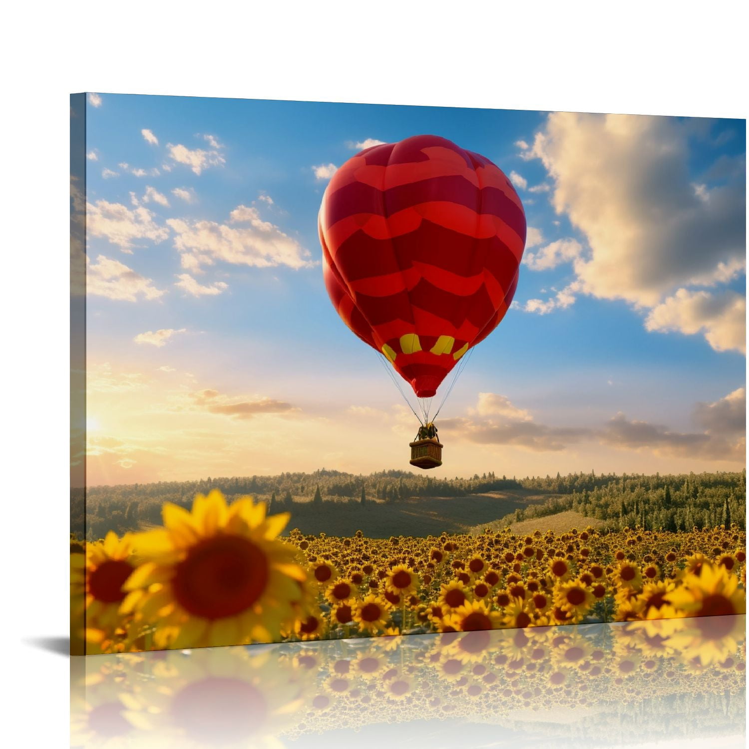 Nawypu Hot Air Balloon Canvas Wall Art for Living Room Bedroom ...
