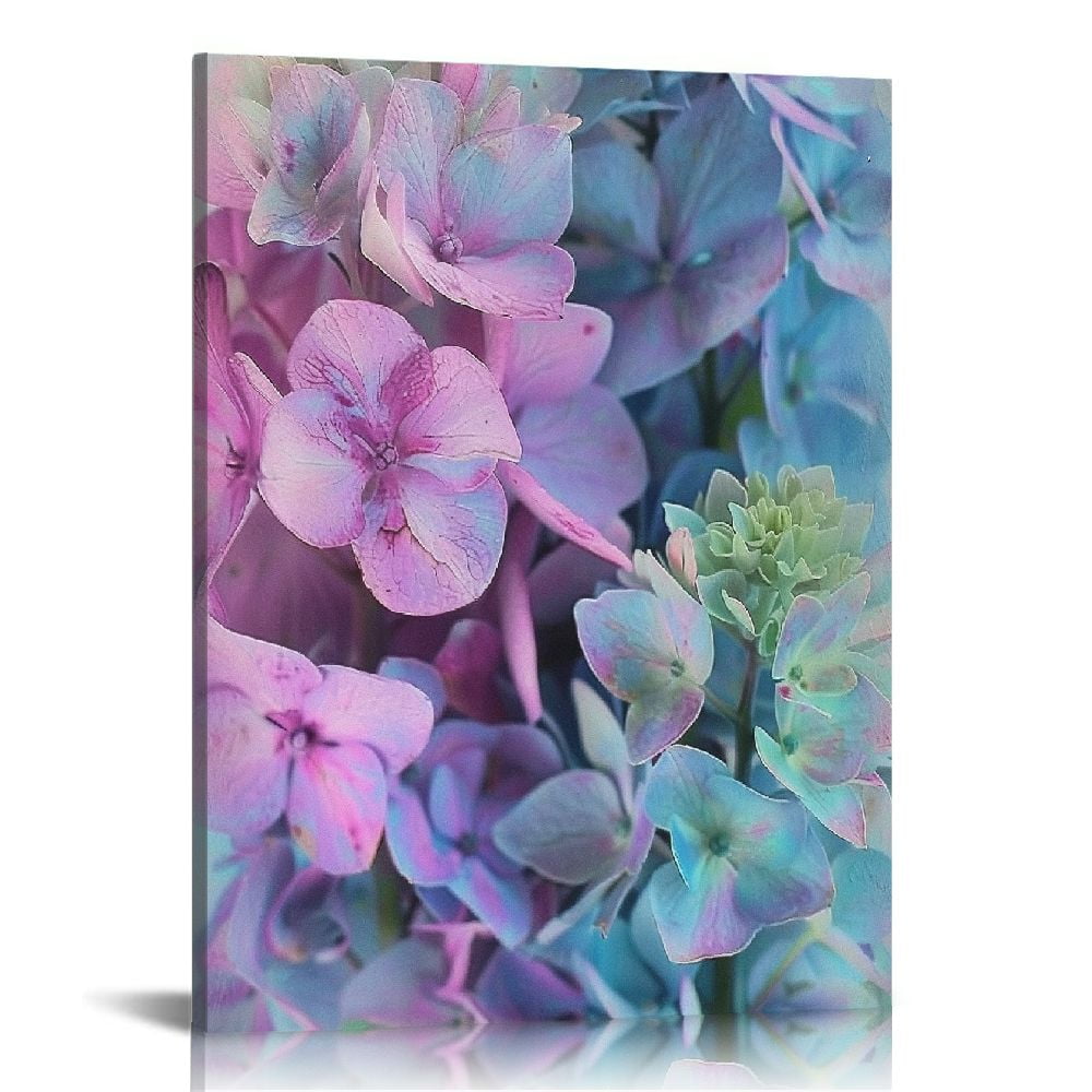 Nawypu Hydrangea Canvas Wall Art Floral Wall Decor | HD Printed ...