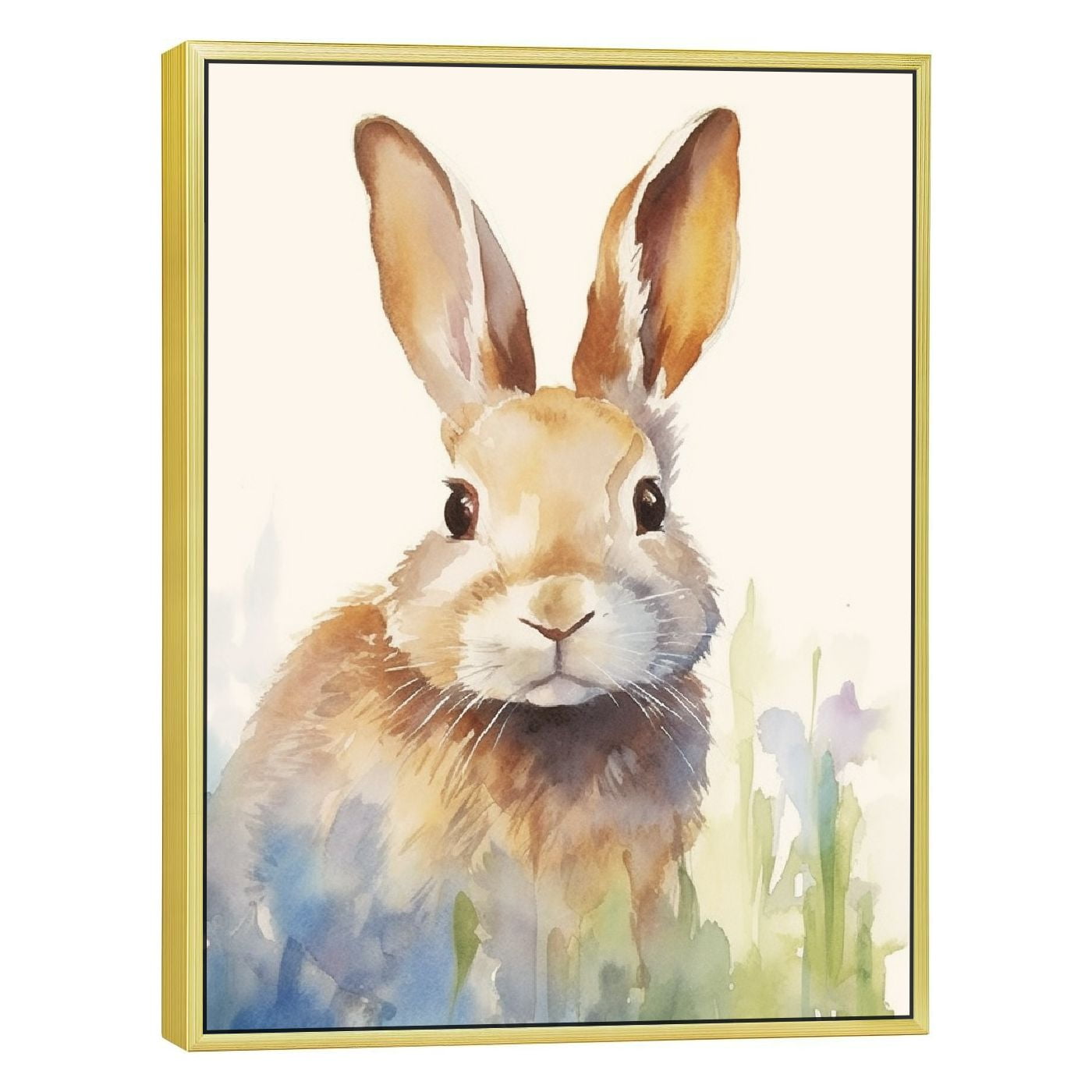 Nawypu IDEA4WALL Canvas Wall Art Bunny Cartoon Rabbits Painting Artwork ...