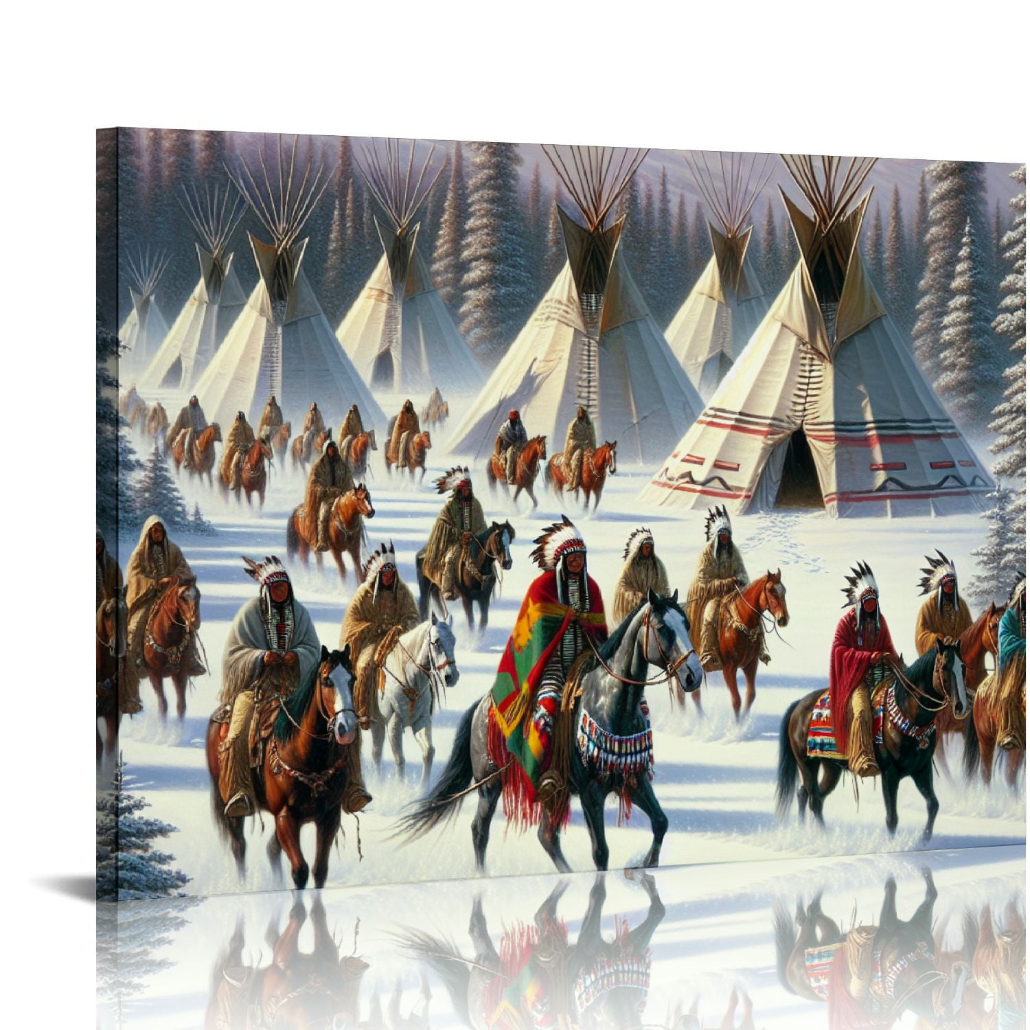 Nawypu Indian Native American Chief Tribe with Horse Poster Picture HD ...