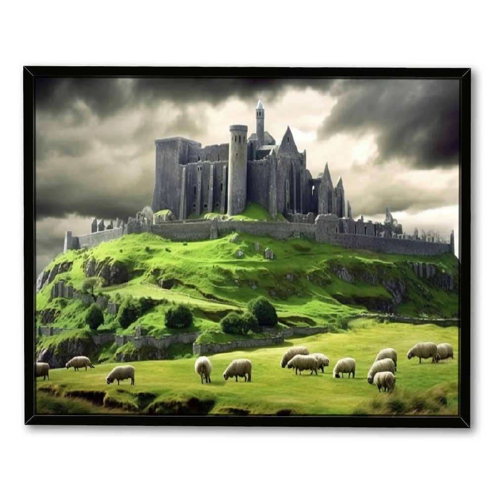 Nawypu Ireland Cashel Castle Canvas Wall Art For Living Room Bedroom ...