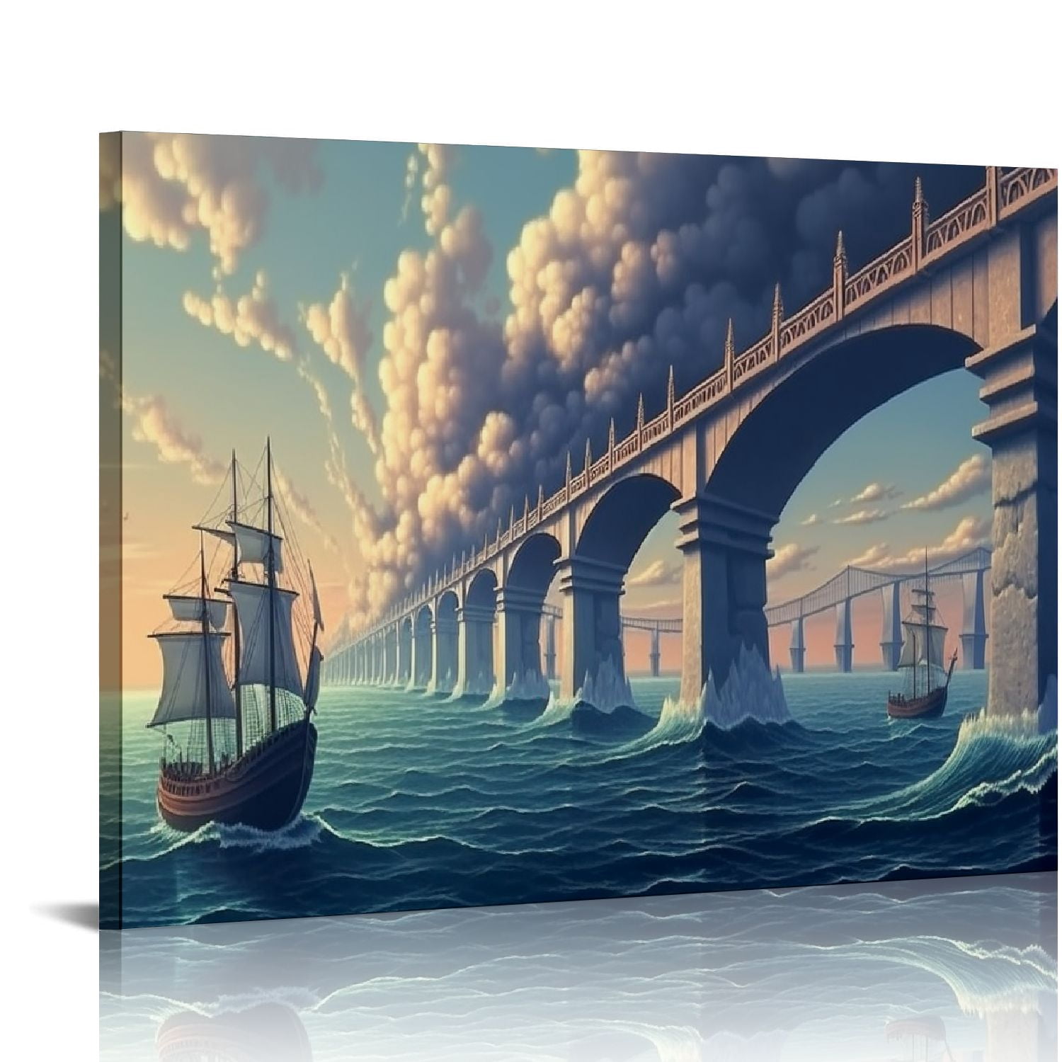 Nawypu It's A Ship, Not A Ship It's A Bridge, Not A Bridge Sunrise Art ...