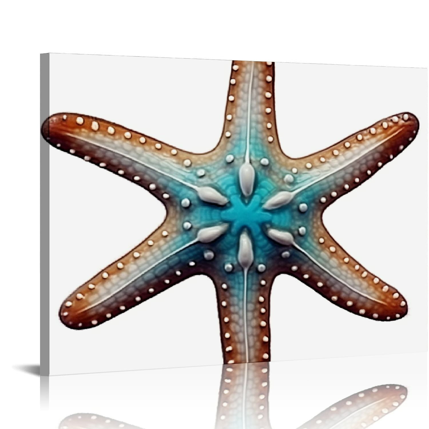 Nawypu JOYBee Metal&Fused Glass Starfish Wall Art Decor,Sea Life ...