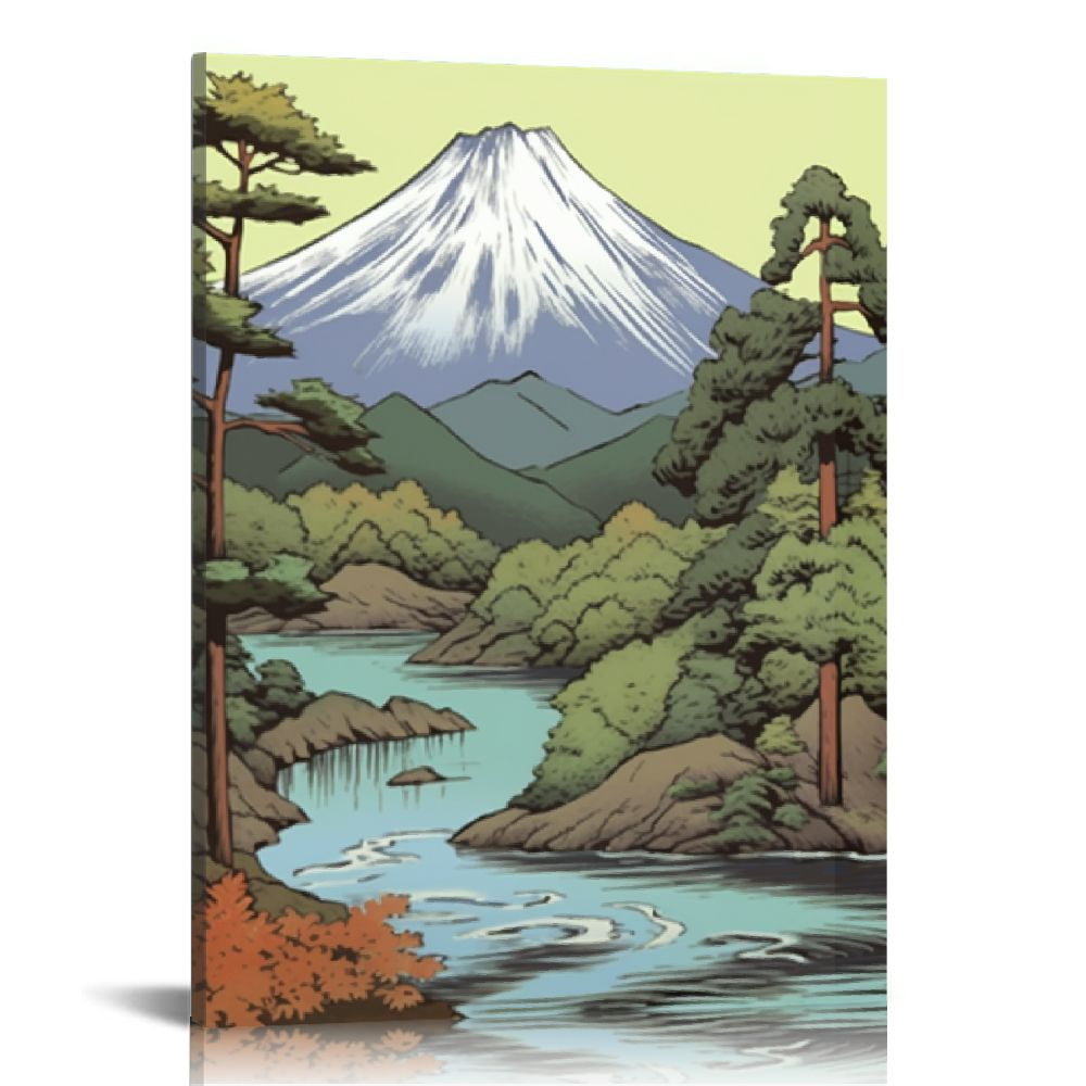 Nawypu Japanese Wall Art Prints Japan Landscape Posters Vintage Wall ...