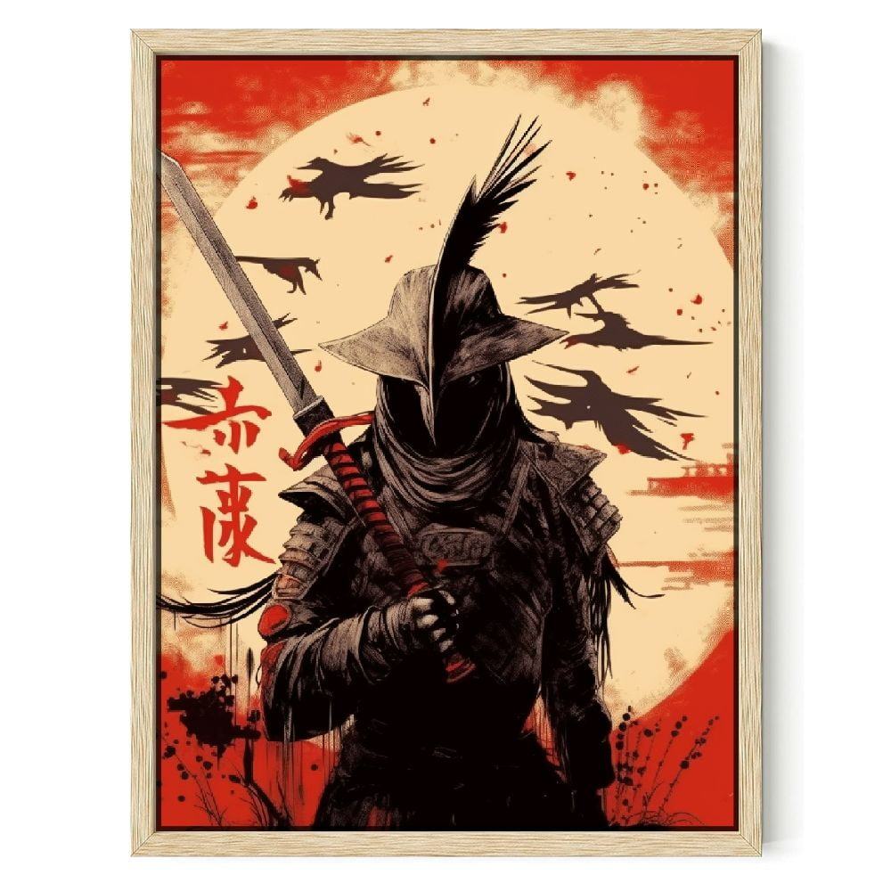 Nawypu Japanese Wall Art Samurai Warrior Pictures Japanese Culture Wall ...