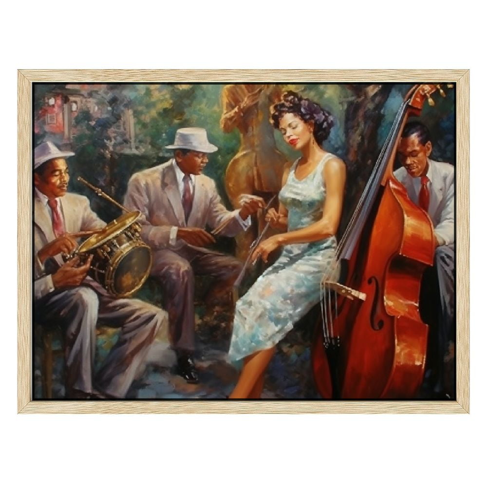 Nawypu Jazz Musician Poster Canvas Wall Art, Jazz Musician Diva Art ...