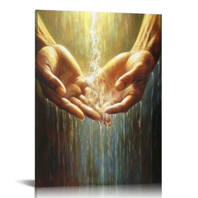 Nawypu Jesus Christ Foot Washing God Canvas Poster Wall Art Picture ...