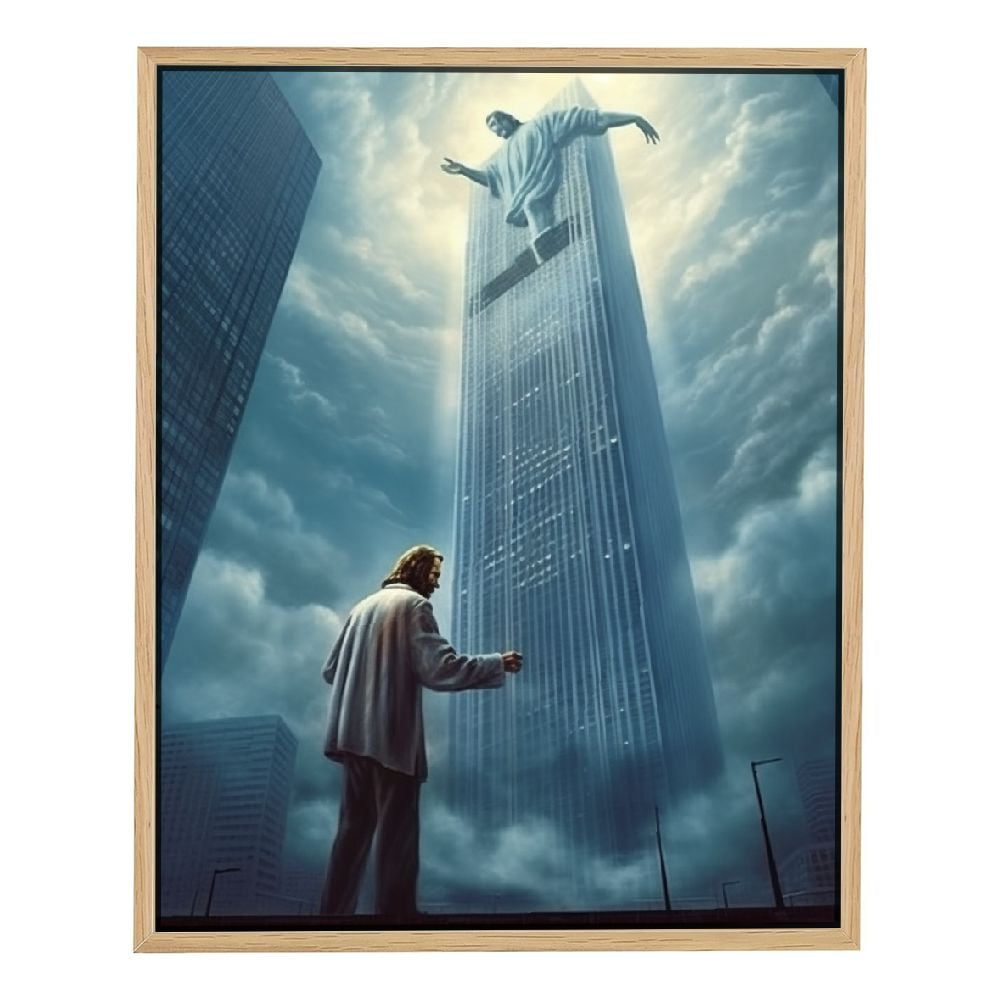 Nawypu Jesus Christ Knocking on UN Building in NYC Poster Decorative ...