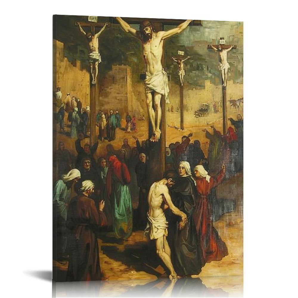 Nawypu Jesus Christ The Crucifixion of Christ Canvas Art Poster And ...