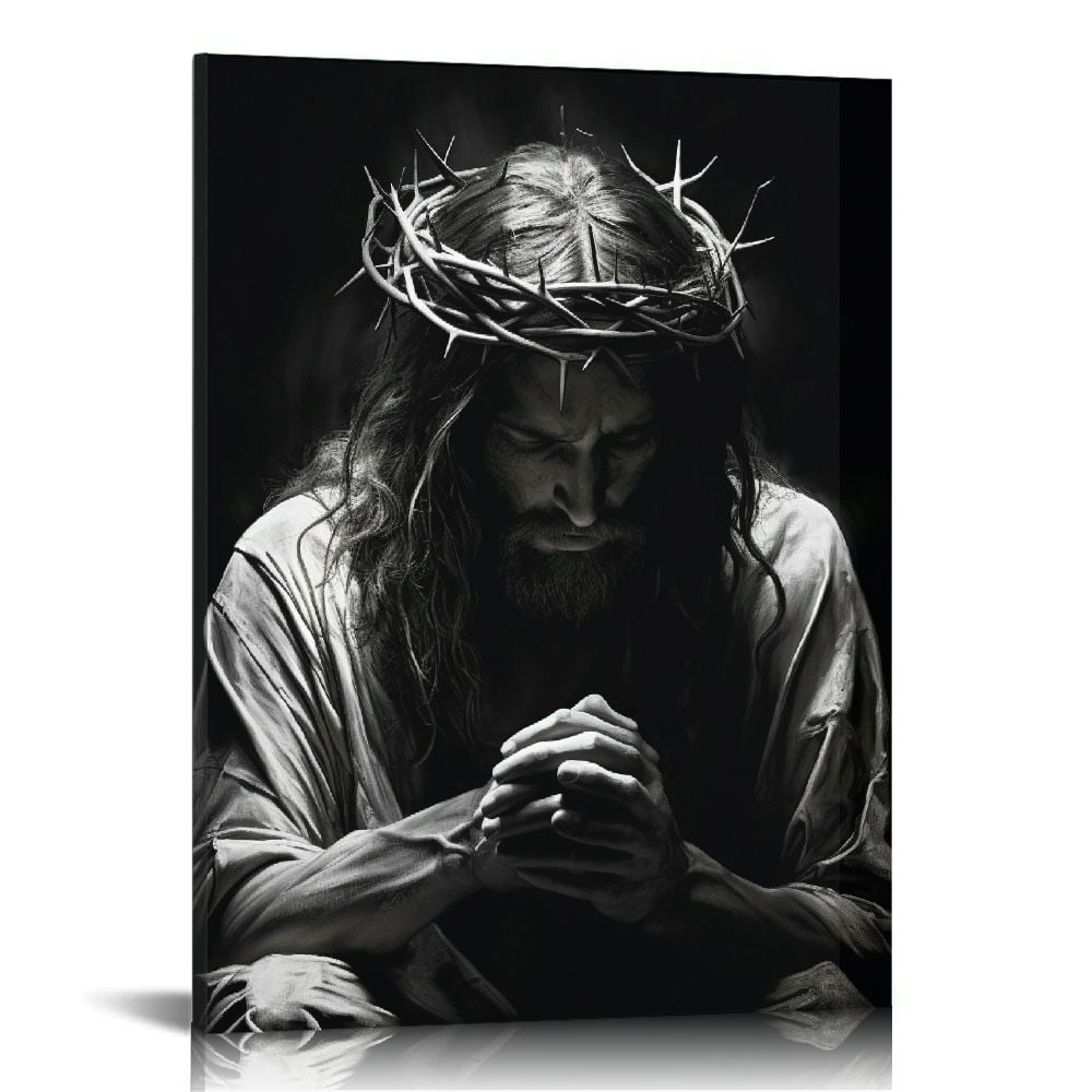 Nawypu Jesus Christ Wall Art Watercolor Christian Jesus Portrait ...