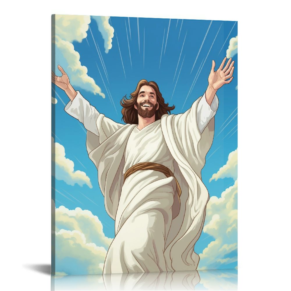 Nawypu Jesus Christ in The Starry Saying Come to Me Jesus Canvas Wall ...