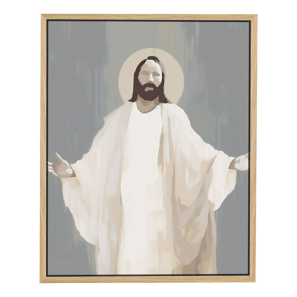 WERPE Jesus Pictures for Wall - Jesus Framed Wall Art Painting ...