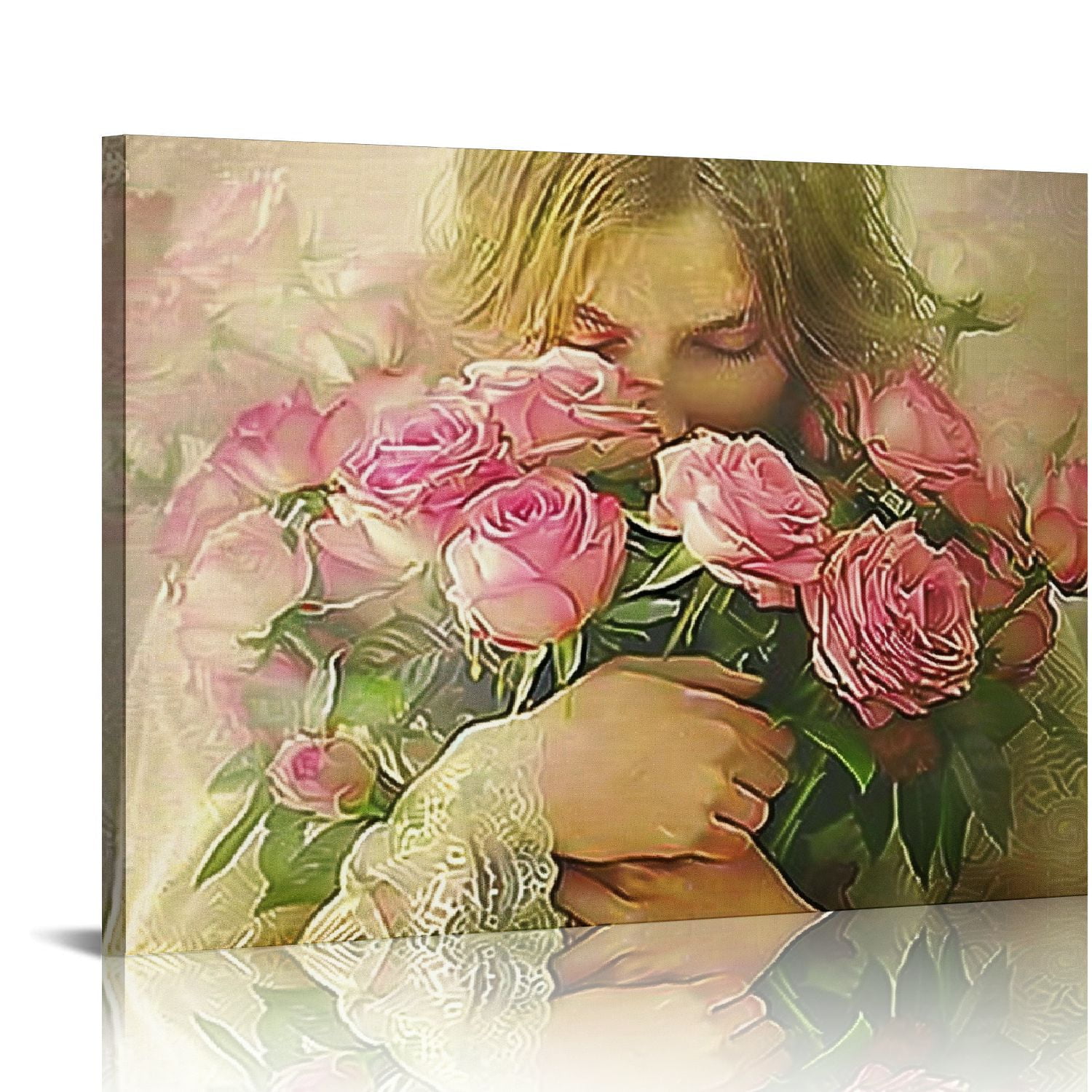 Nawypu - Jesus Wall Art Canvas Christian Picture Jesus and Rose ...
