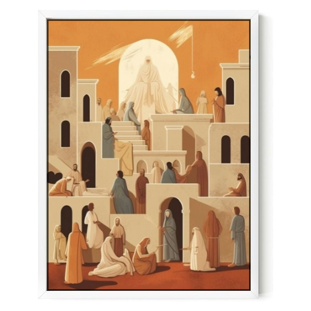 Nawypu Jesus Woman Healed Poster Scripture Fringe of Jesus Garment ...