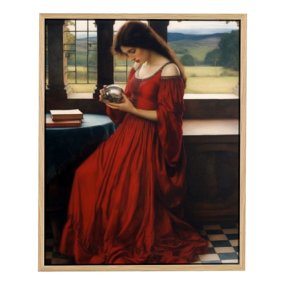 Nawypu John William Waterhouse The Crystal Ball Realism Romantic ...