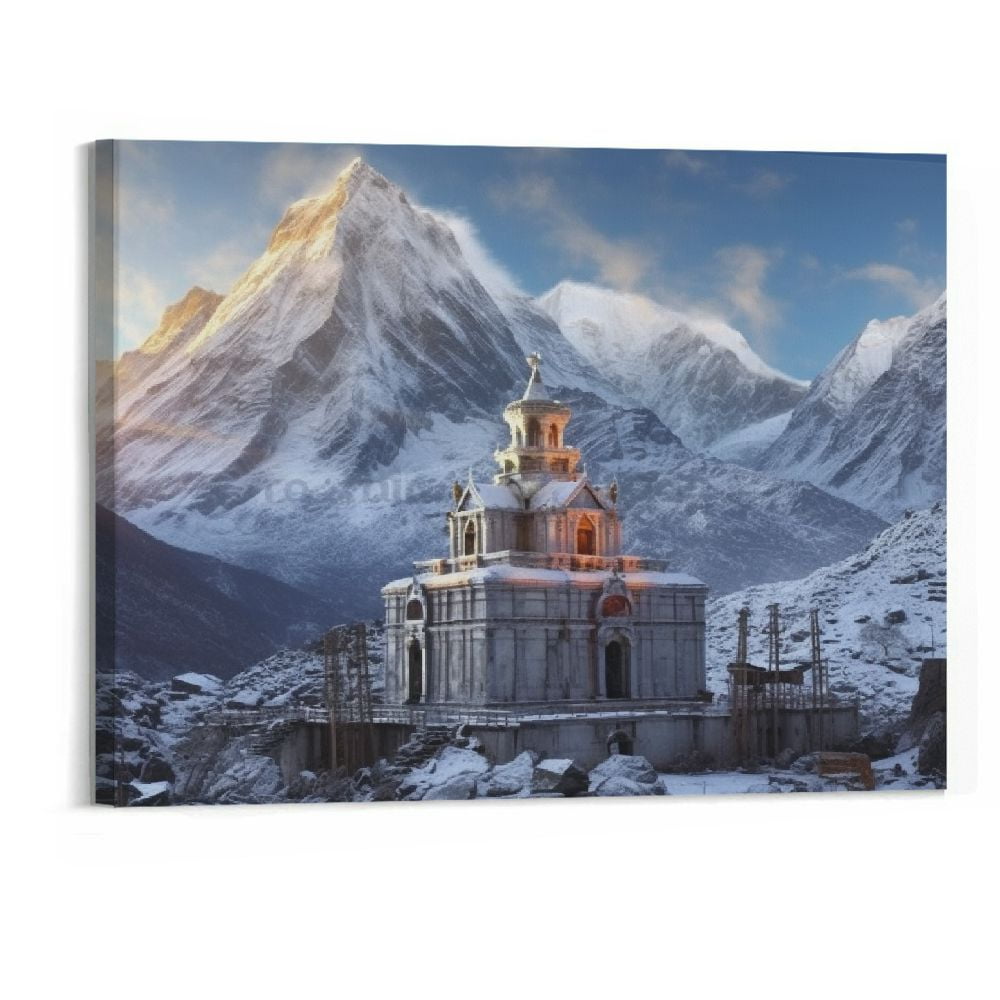Nawypu Kedarnath Temple India Canvas Prints Poster Wall Art For Home ...