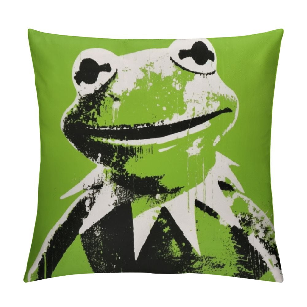 Nawypu Kermit Cartoon The Frog Anime Pillow Covers Cushion Case ...