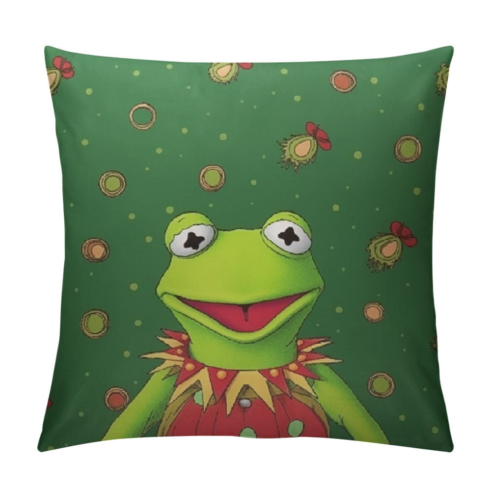 Nawypu Kermit Cartoon The Frog Anime Pillow Covers Cushion Case ...