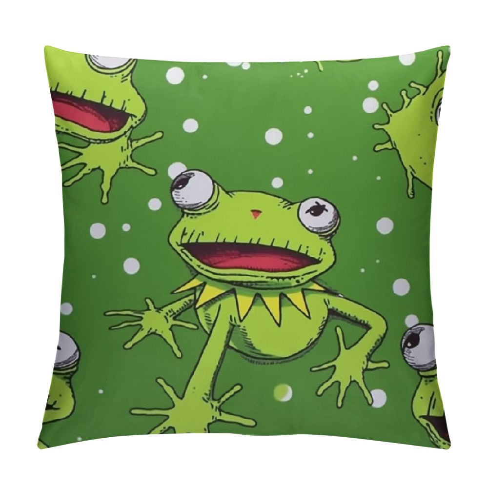 Nawypu Kermit Cartoon The Frog Anime Pillow Covers Cushion Case ...