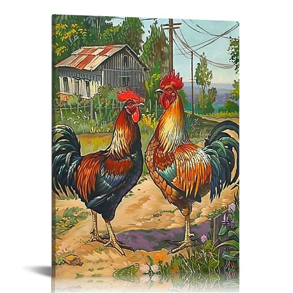 TIAOTIAOHOU Kitchen Chicken Wall Decor, Farmer Chicken , Funny Sign ...