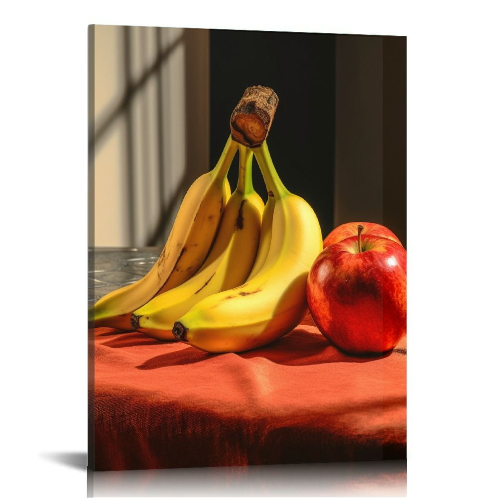 Nawypu Kitchen Fruit Canvas Wall Art Vintage Still Life Painting Fruits ...