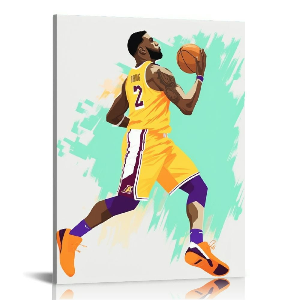 Awypu LB Posters, Cartoon Basketball Superstar Sports Inspirational ...