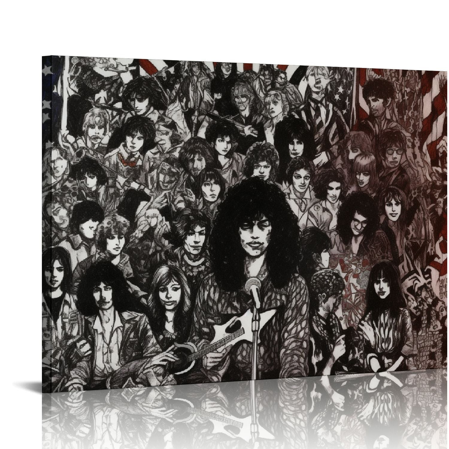 Nawypu Laminated Rock-n-Roll Theatre by Howard Teman Music Poster 20x16 ...