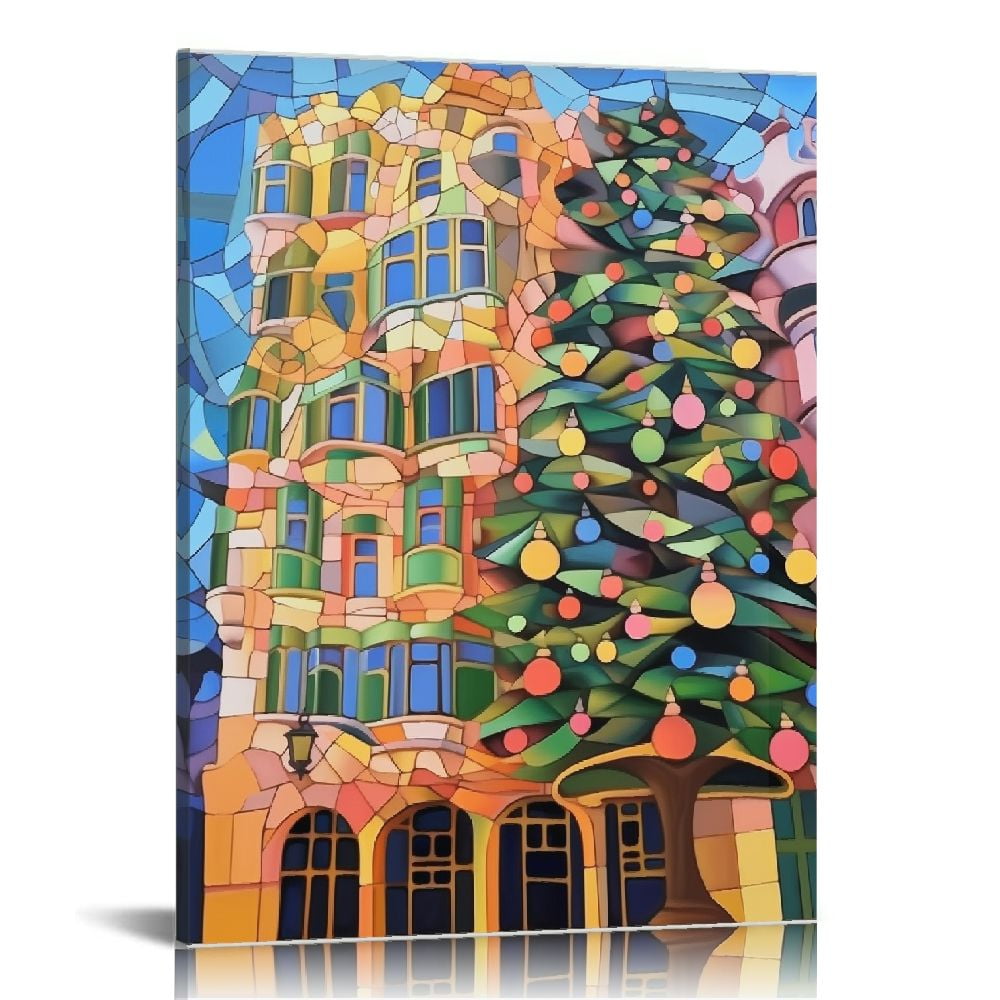 Nawypu Landscape Poster Casa Batllo Gaudi Barcelona Art Posters Canvas ...