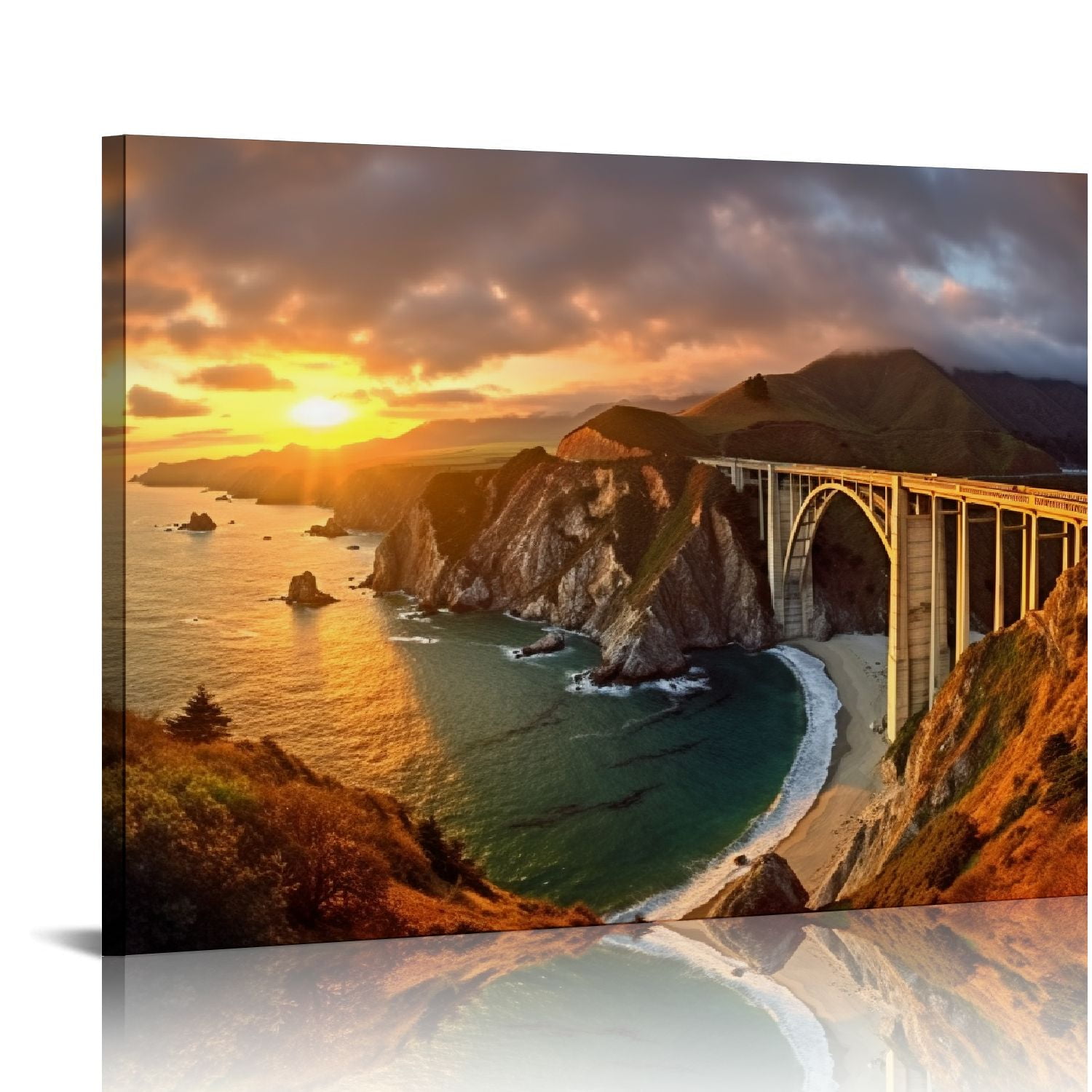 Nawypu Large Canvas Prints Scenic Panoramic View of Historic Bixby ...