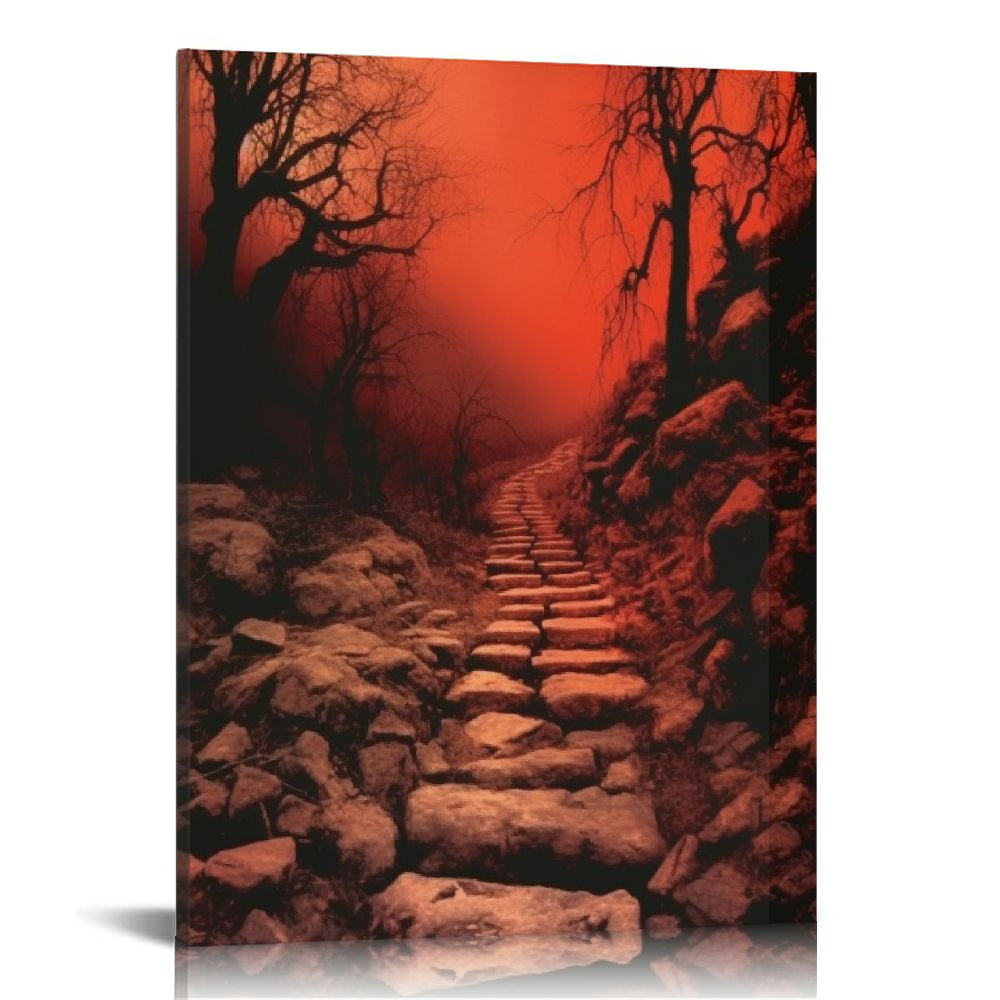 Nawypu Large Canvas Wall Art Back road from hell Canvas Prints for ...