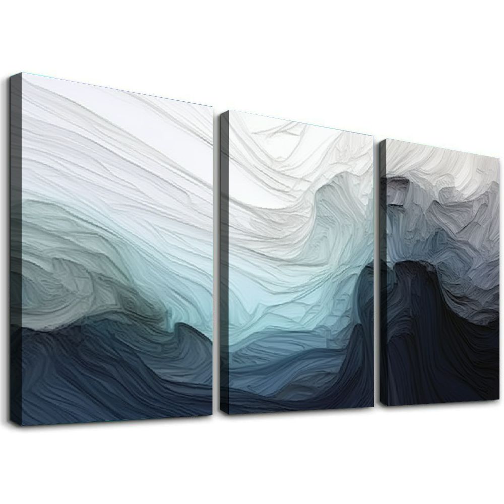 Nawypu Large Canvas Wall Art Long Horizontal Abstract Art Paintings ...