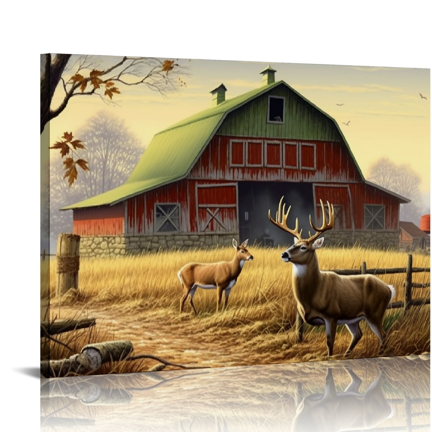 Nawypu Large Deer Wall Art for Living Room Canvas Prints Decor ...
