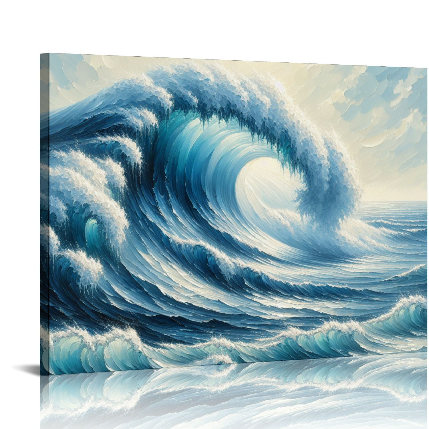 Nawypu Large Wall Art for Living Room, Abstract Ocean Canvas Print ...