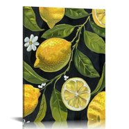 Walbest 3Pcs/SET Fruits Pattern Canvas Wall Art Paintings for Kitchen ...