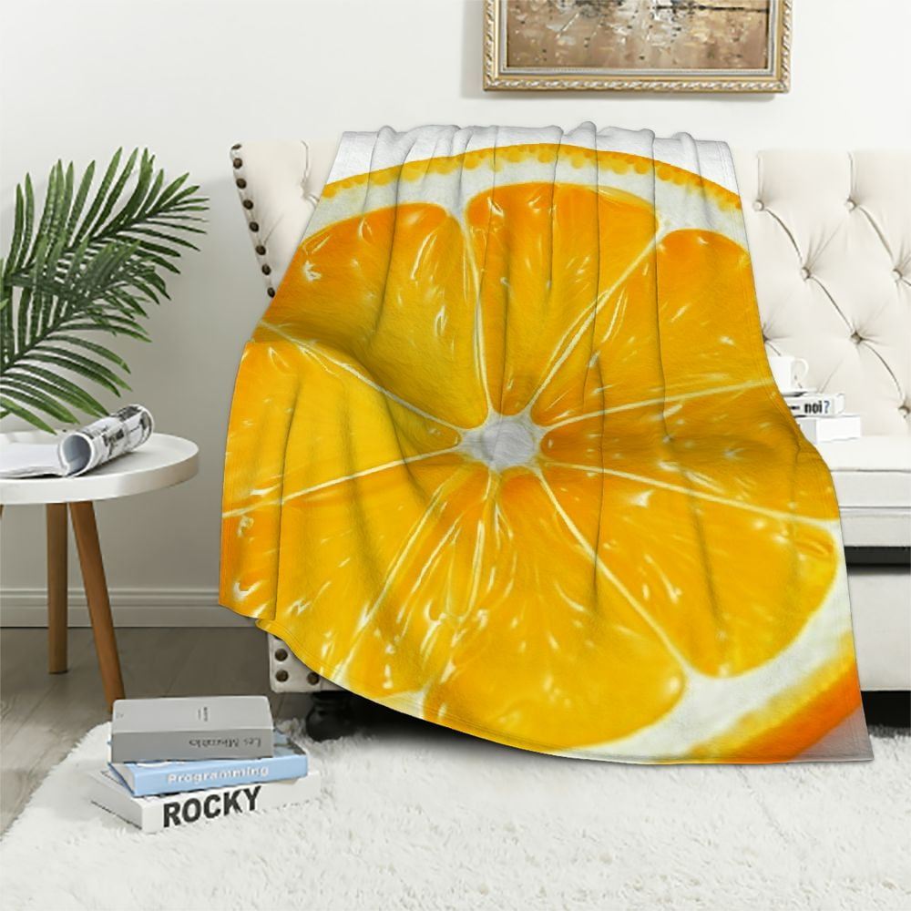 Nawypu Lemon Slice Round Throw Blanket - Walmart.com