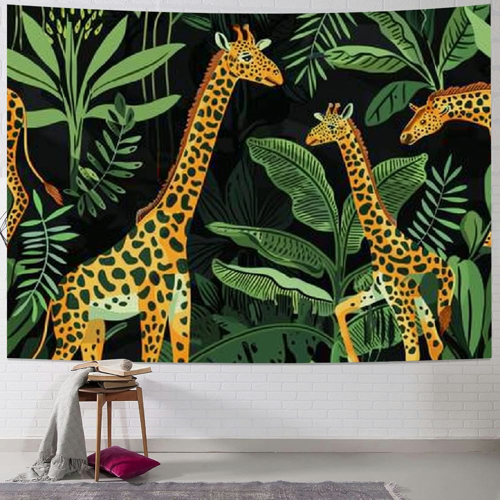 Nawypu Leopard Print Tapestry Tropical Jungle Cheetah Tapestries for ...