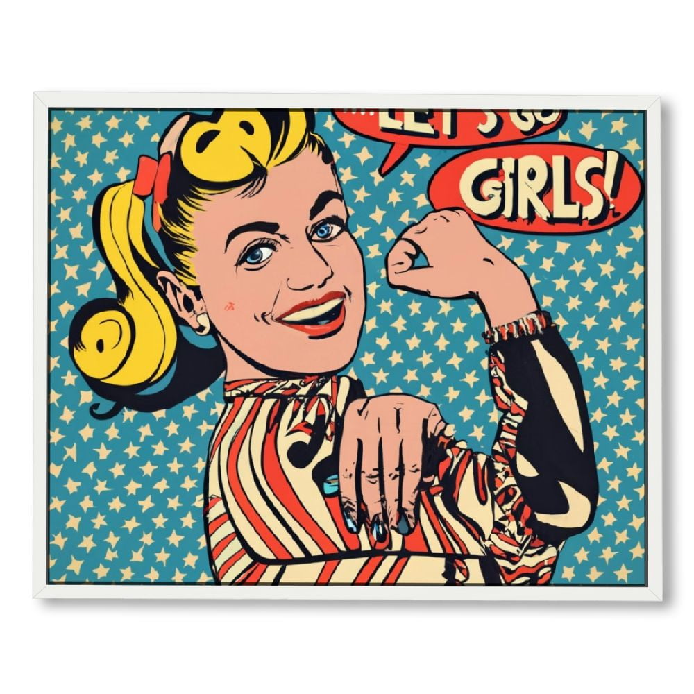 Nawypu Let's Go Girls Western Cowboy Hat Boots Disco Ball Pink Preppy ...