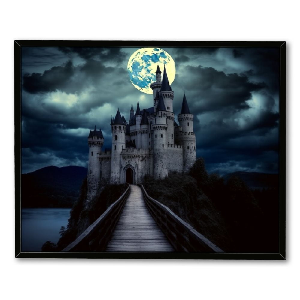 Nawypu Lichtenstein Castle Germany Haunted Gothic Castle Scary Wall Art ...